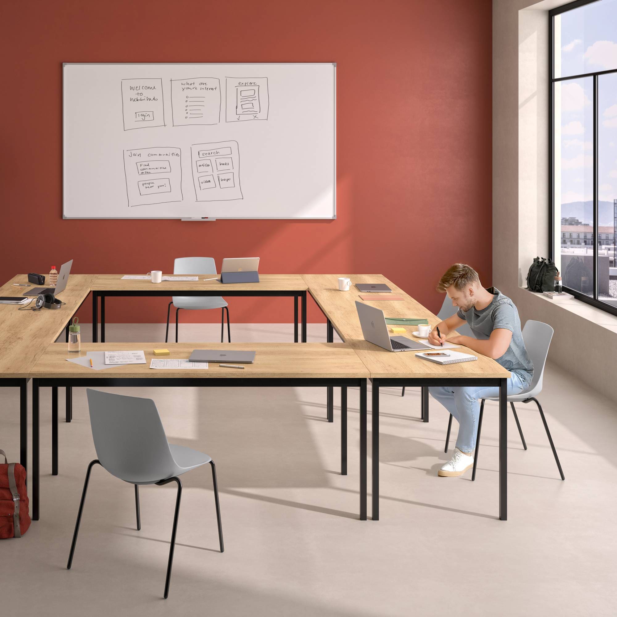 Recontre Straight Fixed Leg Tables – Planscape