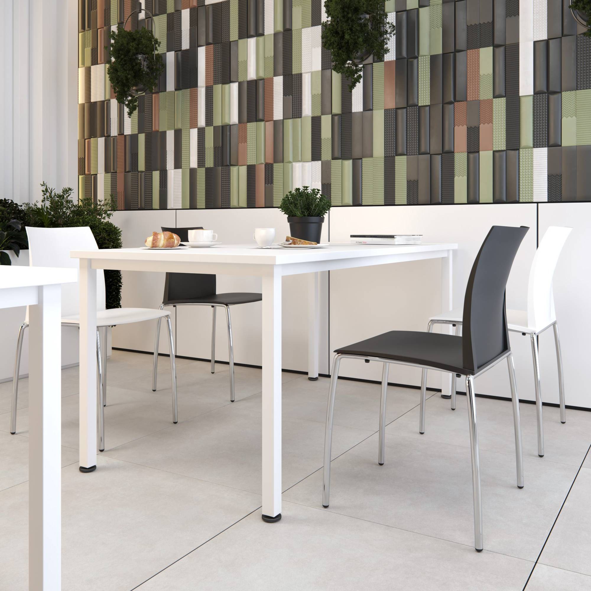Elite Rectangular Training Tables with Square legs